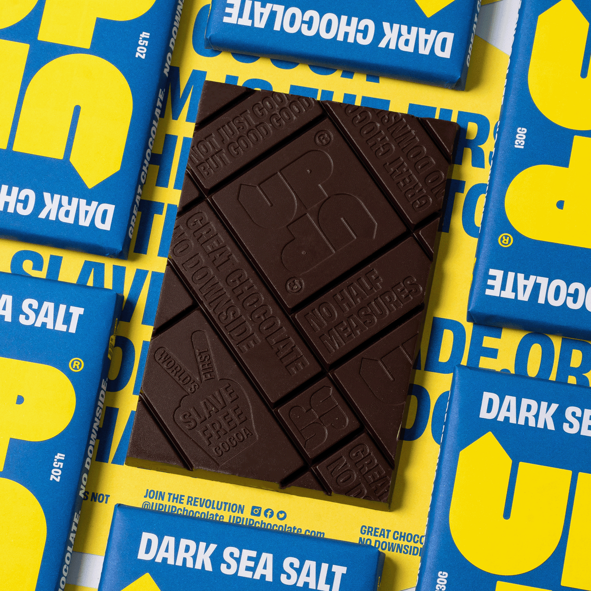 Dark Sea Salt 120G – UP-UP Chocolate